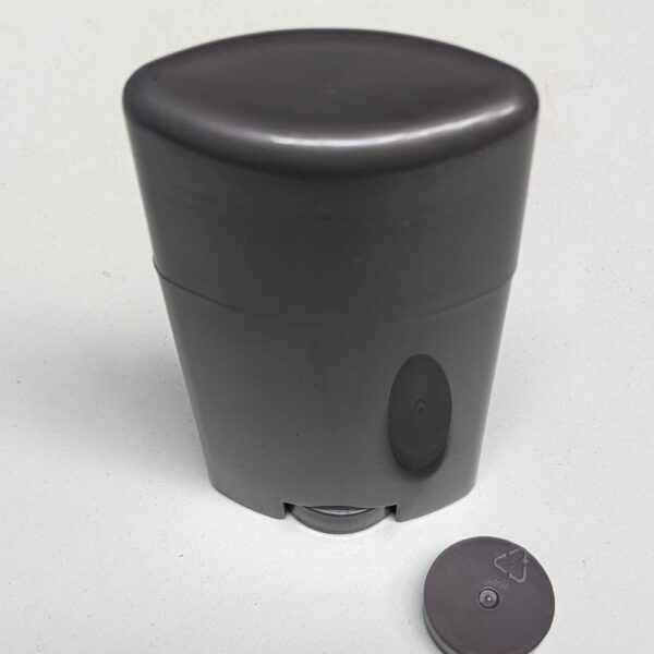 Empty Deodorant Container - (Black) Cylinder Style, Translucent Plastic ...